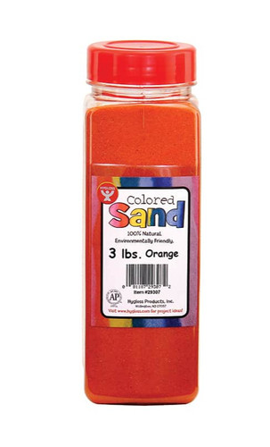Colored Sand - Orange, 3 lb. Container | Terrific Teaching To
