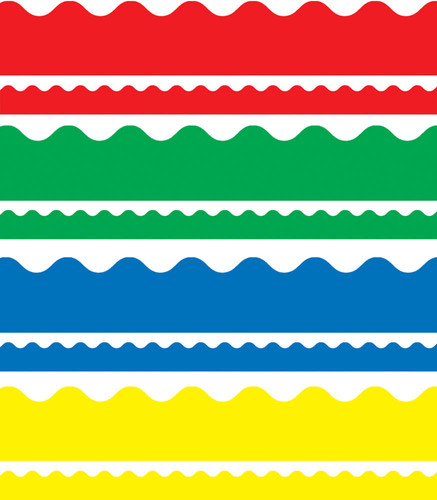 Primary Scalloped Bulletin Board Border Set | Terrific Teaching To