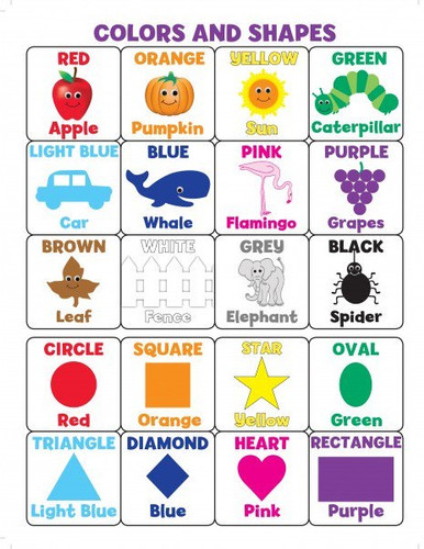 Colors and Shapes Poster | Terrific Teaching To