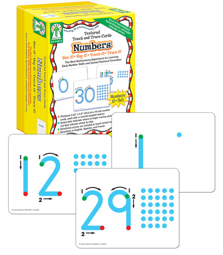 Textured Touch and Trace: Numbers Manipulative | Terrific Teaching To