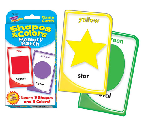 Shapes & Colors Memory Match Challenge Cards | Terrific Teaching To