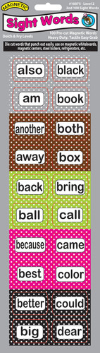 Die-Cut Magnetic Sight Words 2nd 100 Level 2 Dolch & Fry | mysite