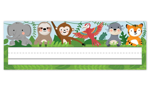 Jungle Friends Name Plates | Terrific Teaching To