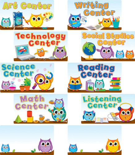 Colorful Owls Center Signs | mysite