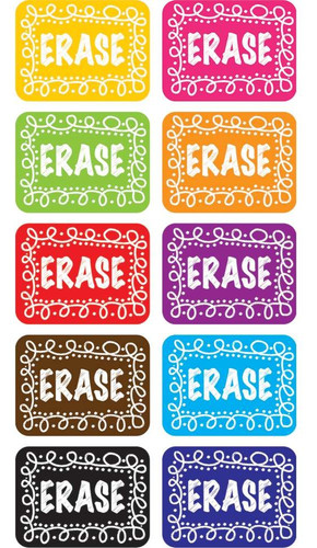 Non-Magnetic Mini Whiteboard Erasers, 10 Pack | Terrific Teaching To