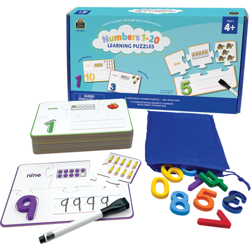 Learning Puzzle: Numbers 1–20 | Terrific Teaching To