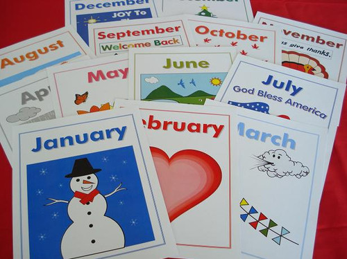 Months of the Year Flashcards | Terrific Teaching To