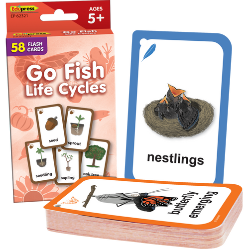 Go Fish: Life Cycles Flash Cards | Terrific Teaching To