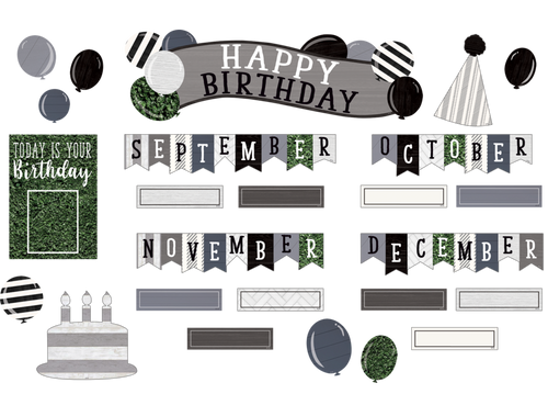 Modern Farmhouse Happy Birthday Mini Bulletin Board | Terrific Teaching To