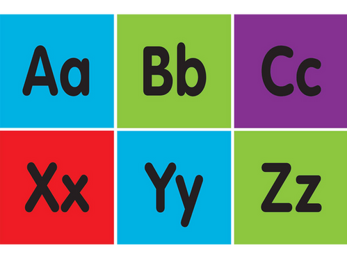 Spot On Alphabet Carpet Markers - 4" | Terrific Teaching To