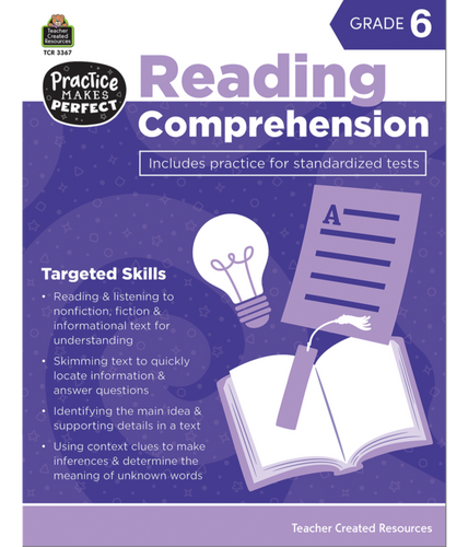 Practice Makes Perfect: Reading Comprehension Grade 6 | Terrific ...