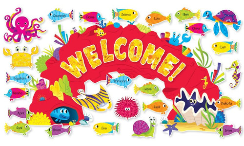 Welcome Ocean Bulletin Board | Terrific Teaching To