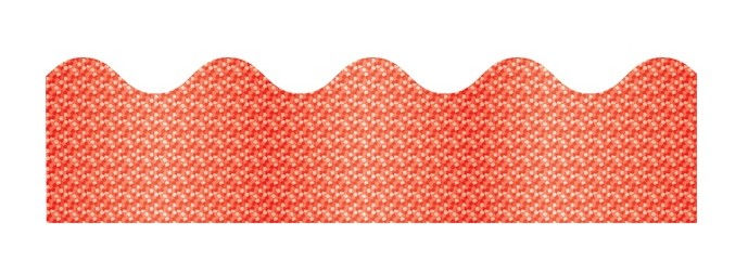 Red Sparkle Scalloped Border | Terrific Teaching To