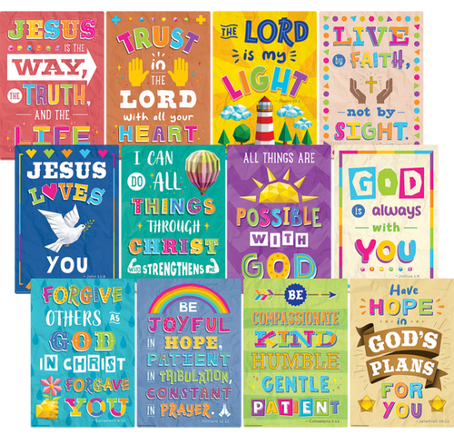 Bible Verses Poster Pack | Terrific Teaching To
