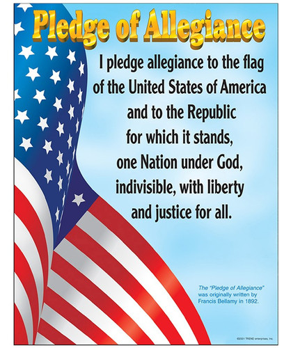 Pledge of Allegiance Learning Chart | Terrific Teaching To