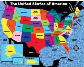 The USA Map Classroom Chart | Terrific Teaching To