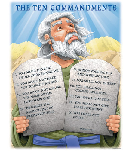 The Ten Commandments Chart | Terrific Teaching To