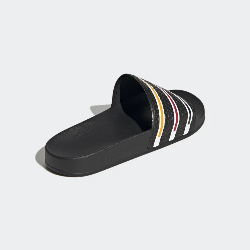 ADILETTE SLIDES Core Black / Cloud White / Team Colleg Gold | الحوت ستور