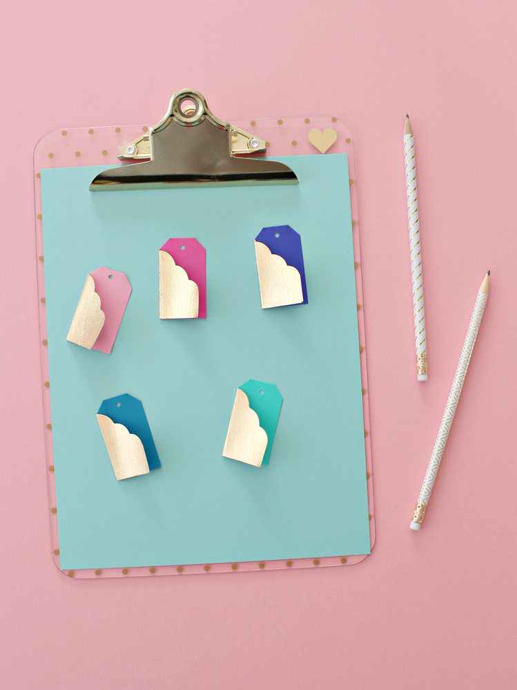 GOLD LEAF FOLDED GIFT TAGS