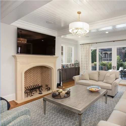 Chateau Fireplace Mantel | Stunning Cast Stone Fireplace Surrounds