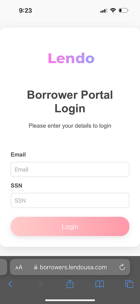 How to Add Lendo Borrower Portal to iPhone/Android