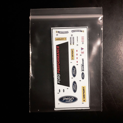 Fiesta WRC+ Test decals 1/43 | KMP-Scale Models