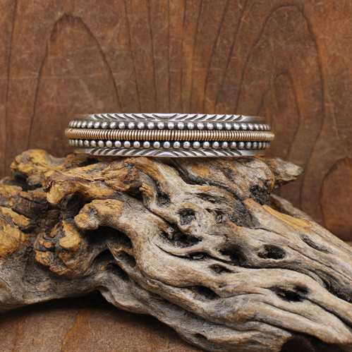 Southwestern Sterling Silver 1/20 12K GF Cuff Bracelet by J. W ...