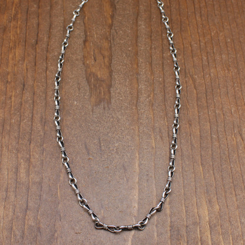 Handmade Sterling Silver Toggle Clasp Chain with Garnet Accents | Mac's ...