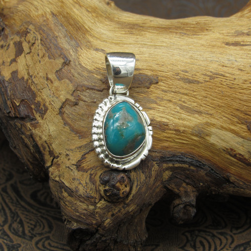 Sterling Silver And Turquoise With Pyrite Matrix Pendant | Mac's Indian ...