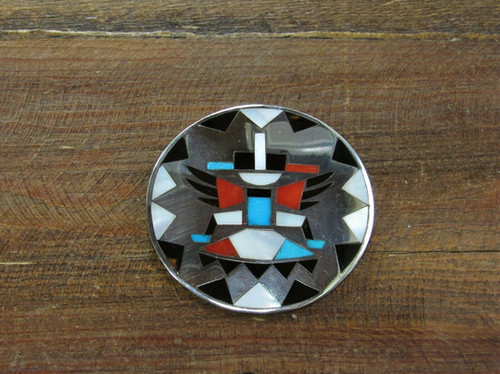 Vintage Zuni Multi-Color Knifewing Pendant/Pin | Mac's Indian Jewelry