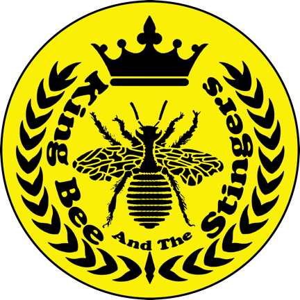King Bee Logo Sticker (Yellow) | kingbeestingers