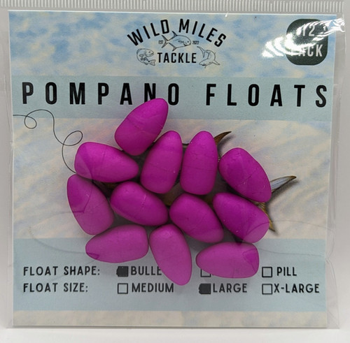 Large Bullet Floats - Purple | Wild Miles Tackle