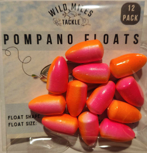 X-Large Bullet Floats - Pink and Orange | Wild Miles Tackle
