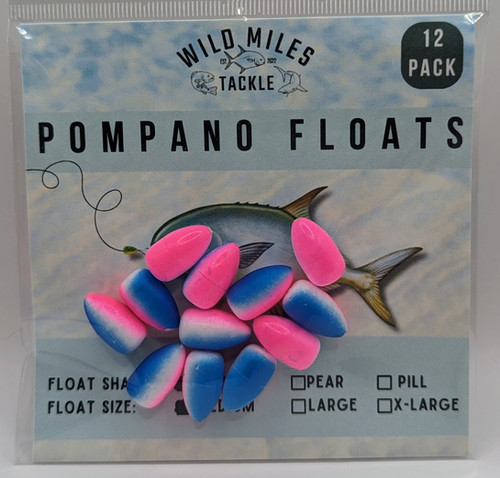 Medium Bullet Floats - Pink and Blue | Wild Miles Tackle