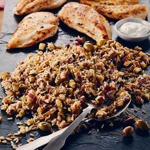 Slate Grilled Chicken and Lemon Olive Rice | Western Rice Mills