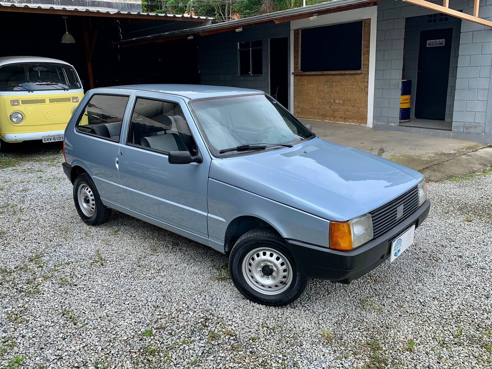 Fiat Uno Mille Electronic 1.0 1993 Azul Cristal