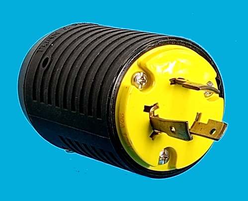 20 Amp Male plug Cord End | Hanks Elec. Surplus