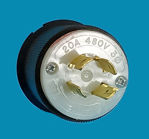 20 Amp 480 Volt Plug | Hanks Elec. Surplus