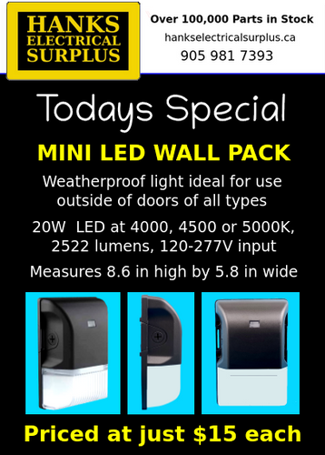 Mini LED Wall PackLight | Hanks Elec. Surplus