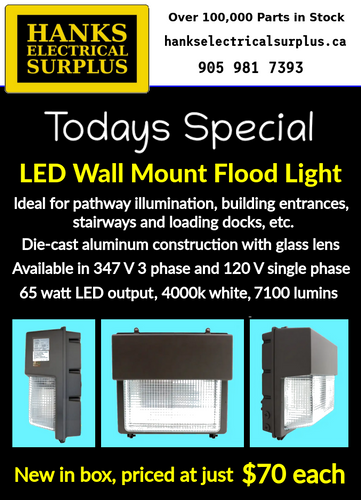 LED Wall Mount Flood Light | Hanks Elec. Surplus