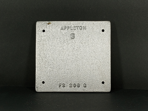Galvanized Cast Steel Cover Plate | Hanks Elec. Surplus