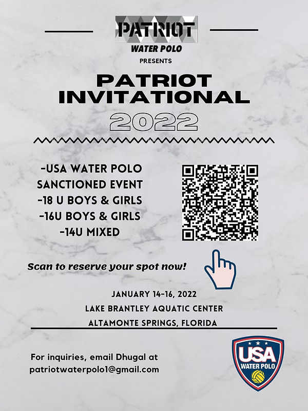 2022 Patriot Invite | Patriot Water Polo
