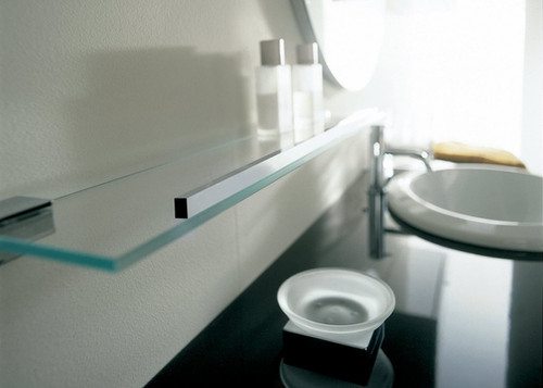 Inda New Logic Glass Shower Shelf 33090 | ferrara