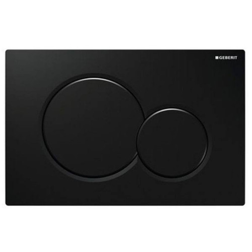 Geberit Sigma 01 Round Dual Flush Push Plate - Jet Black | ferrara
