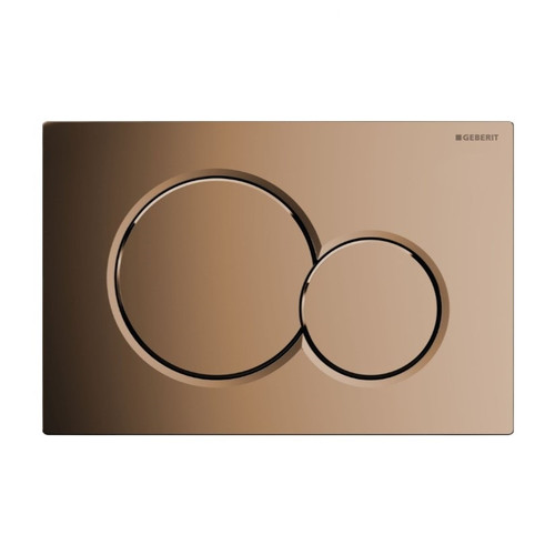Geberit Sigma 01 Round Dual Flush Push Plate - Brass (Glossy) | ferrara