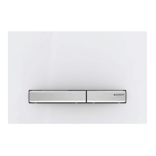 Geberit Sigma 50 Square Dual Flush Push Plate - White | ferrara