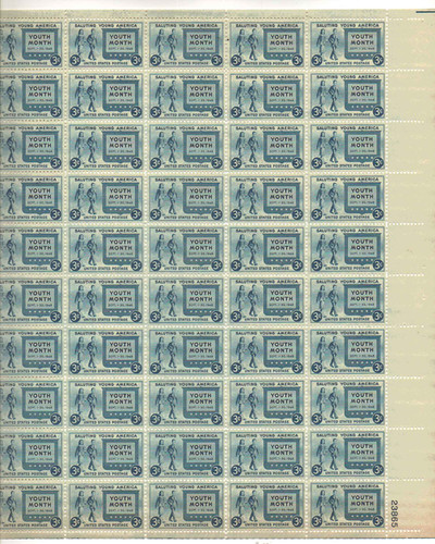 963 - 3¢ Girl and Boy Carrying Books Unused | Markest Stamp Co.
