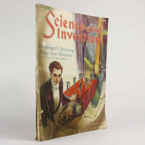 Science and Invention: Dunninger's Amazing Buzz Saw Illusion ...