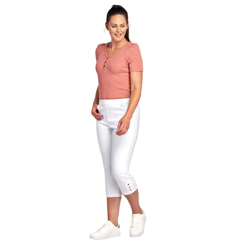 PINNS (408C) - CROP TROUSERS - WHITE | Baldwins