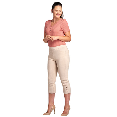 PINNS (408C) - CROP TROUSERS - MARL STONE | Baldwins